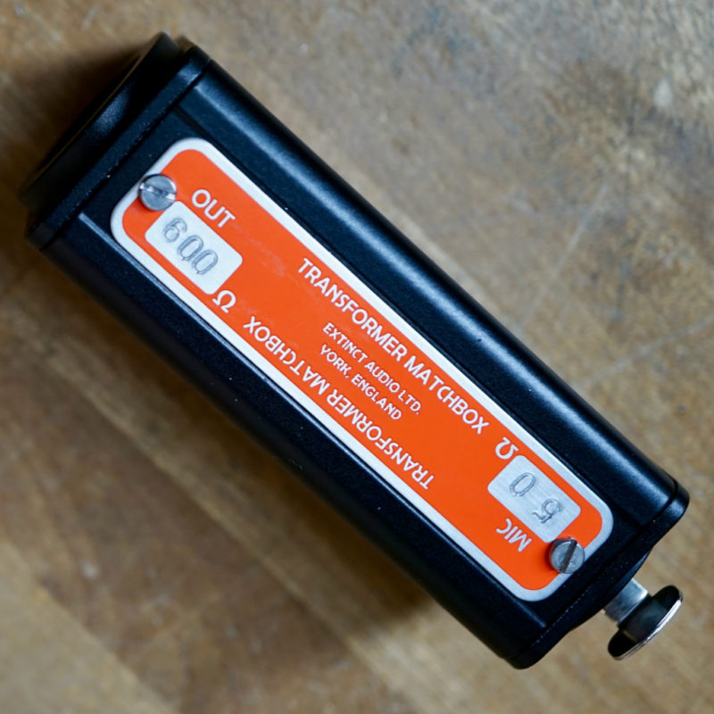 Transformer Matchbox 50 to 600 ohms - Extinct Audio
